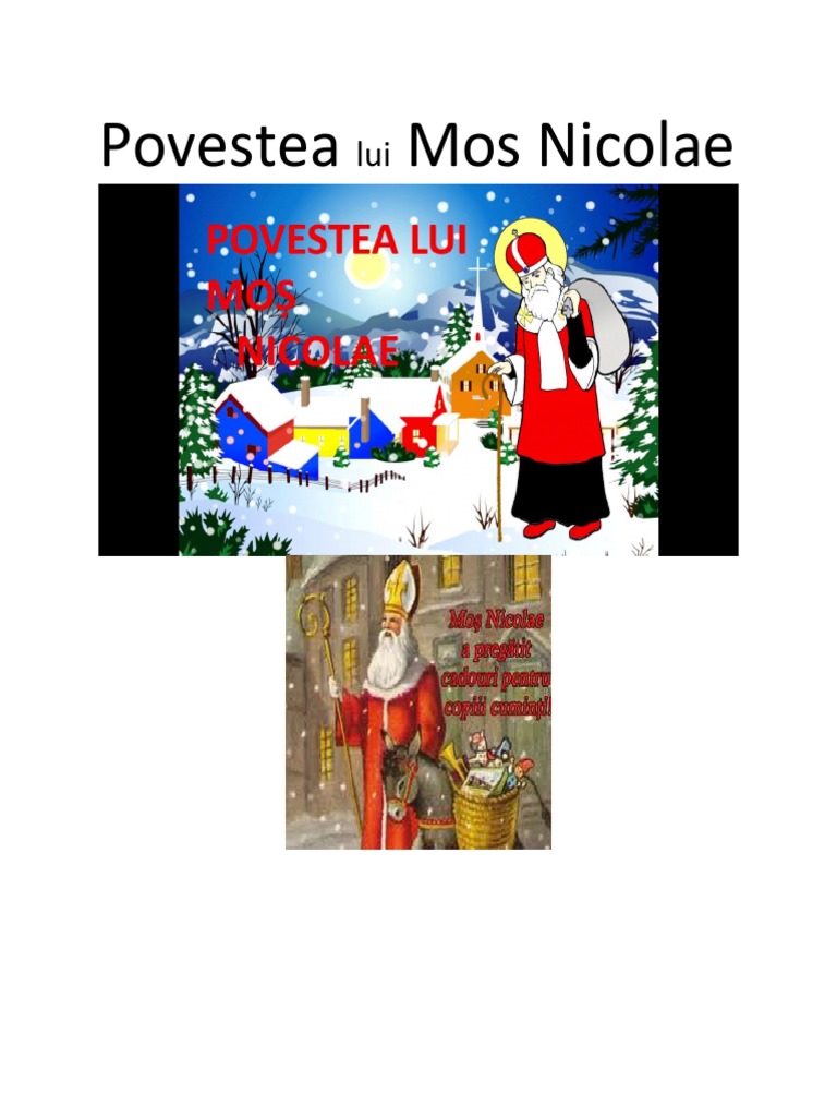 Povestea Lui Mos Nicolae | PDF