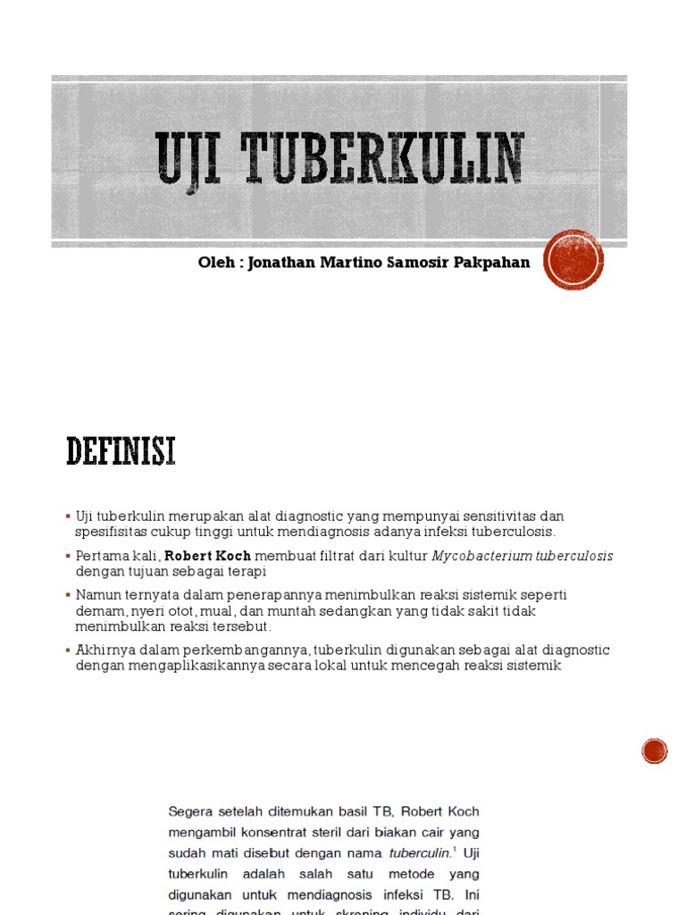 Uji Tuberkulin | PDF | Pengembangan Diri | Kesehatan Holistik