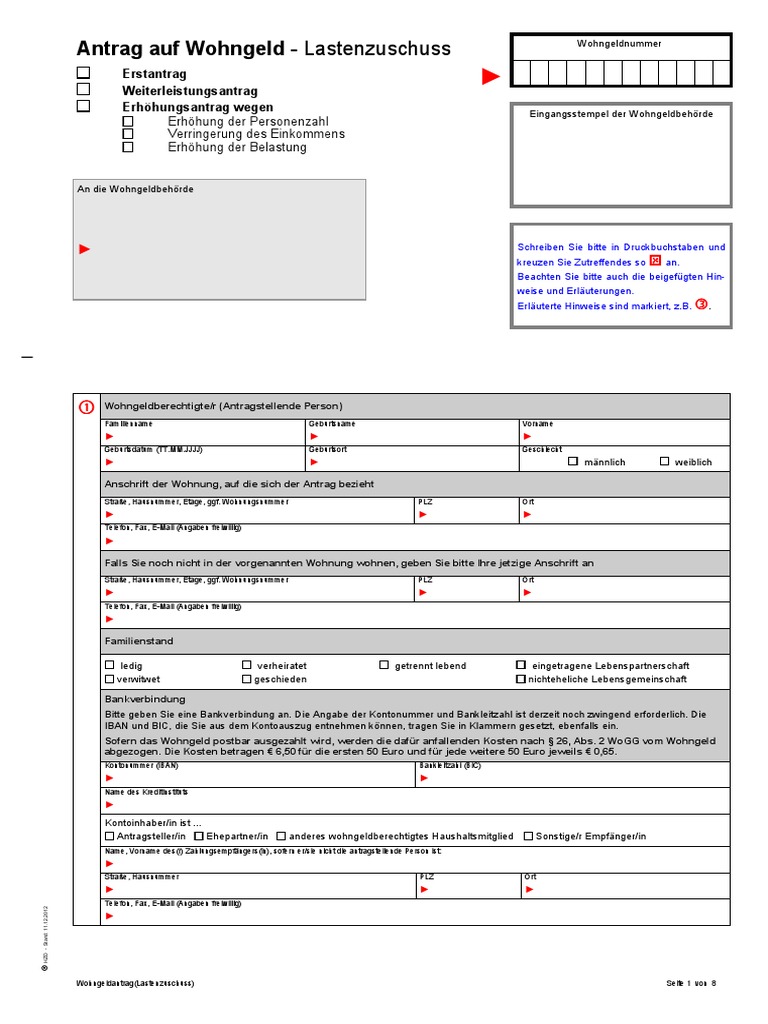 Wohngeldantrag Reinbek Pdf: Wohngeldantrag Formular Pdf – DISKG