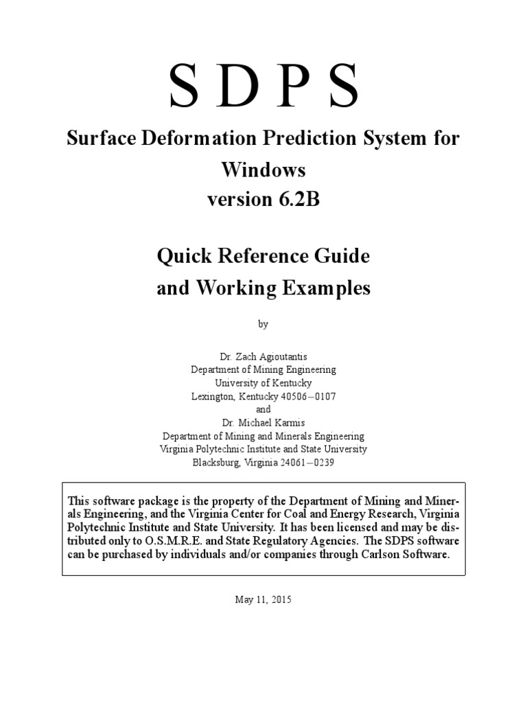 SDPS | PDF | Parameter (Computer Programming) | Area