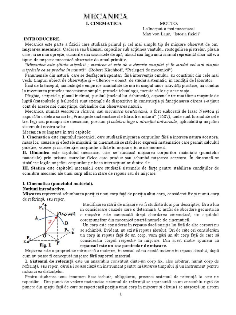 Cinematica PDF | PDF