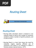 Process Routing Sheet | PDF | Information | Time
