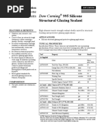 DOWSIL™ 995 Silicone Structural Sealant Technical Data Sheet | PDF ...