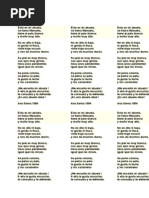 Me Encantan Los Poemas De La Abuela