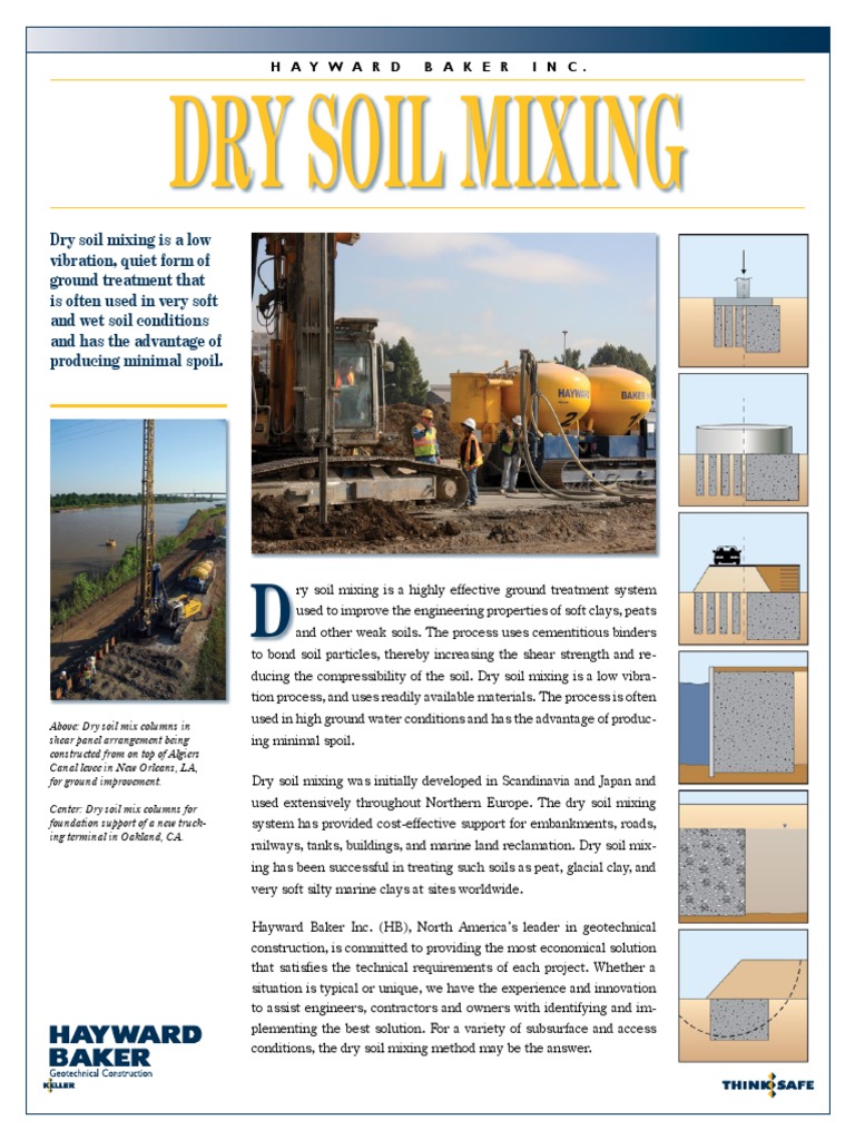 Hayward Baker Dry Soil Mixing Brochure | PDF | Deep Foundation ...