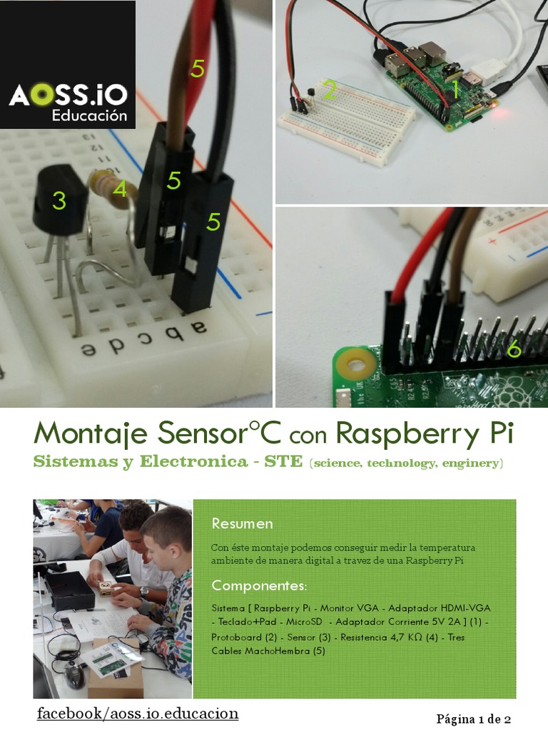 Montaje 003 - Montaje Sensor Temperatura Con Raspberry Pi - Menudos ...