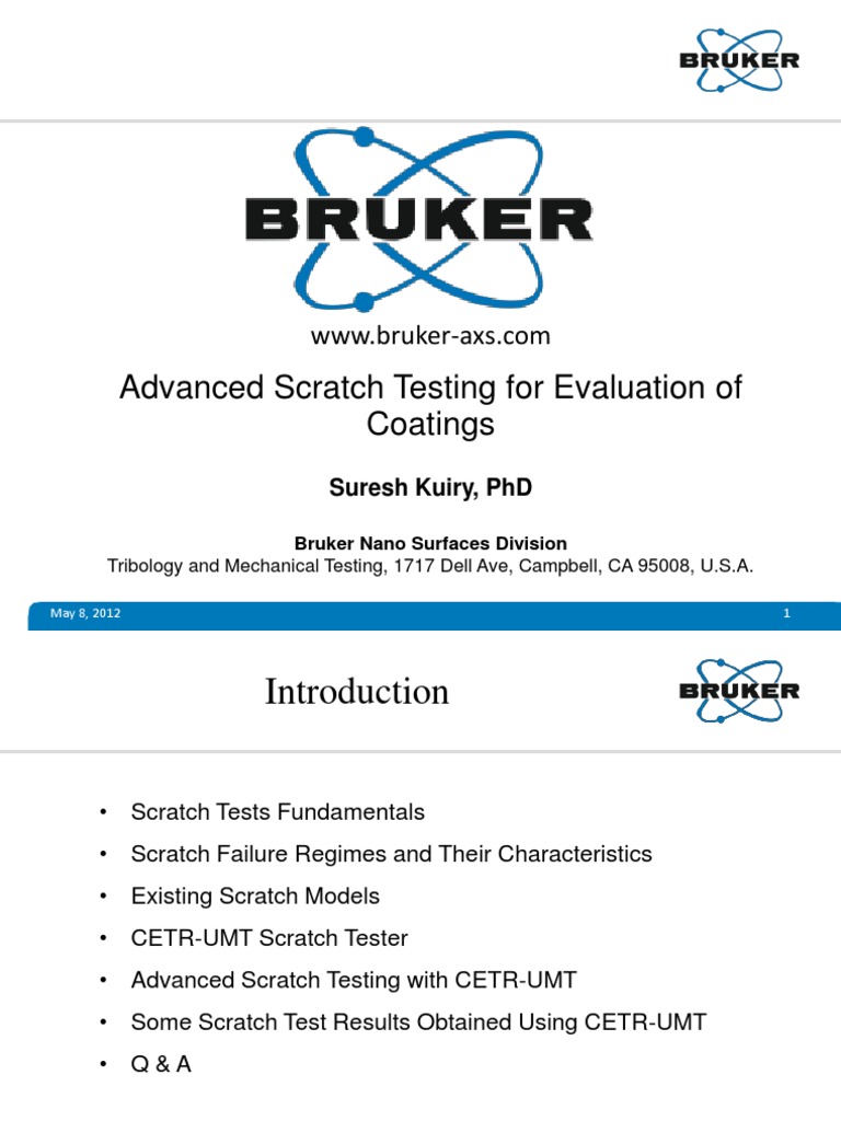Advanced Scratch Testing for Coatings | PDF | Fracture | Stress (Mechanics)