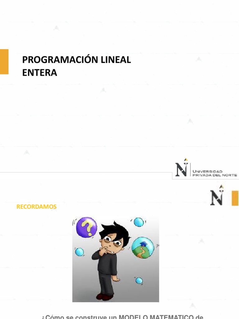 Introducción a la Programación Lineal Entera | PDF | Programación ...