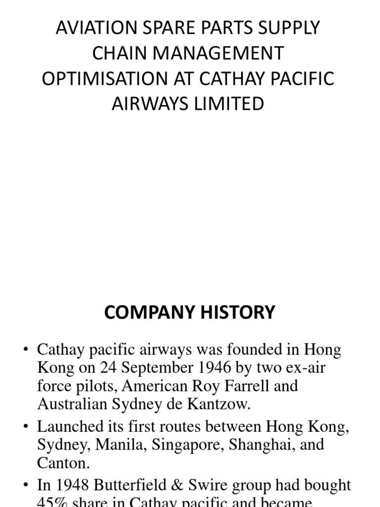 Cathay | PDF | Airlines | Logistics