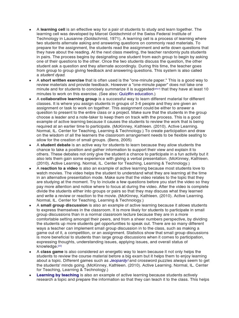 Active Learning Copy Paste Wikipedia | PDF | Cognition | Behavior ...