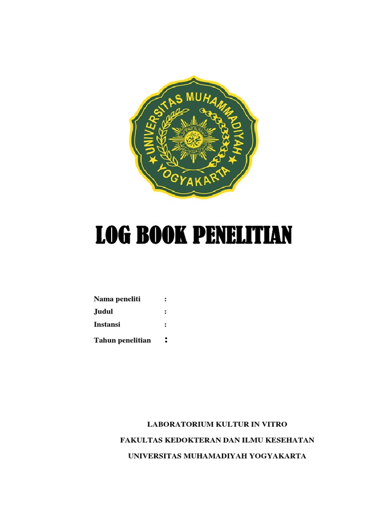 Log Book Penelitian: Nama Peneliti: Judul: Instansi: Tahun Penelitian | PDF