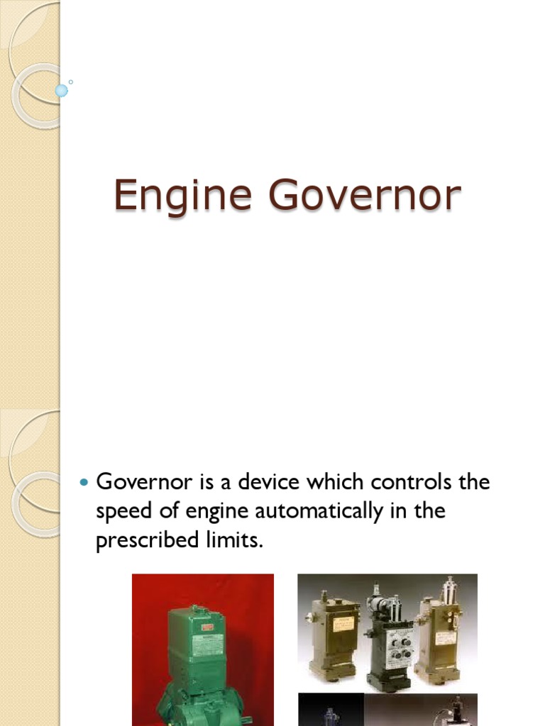 Engine Governor | PDF | Engines | Machines