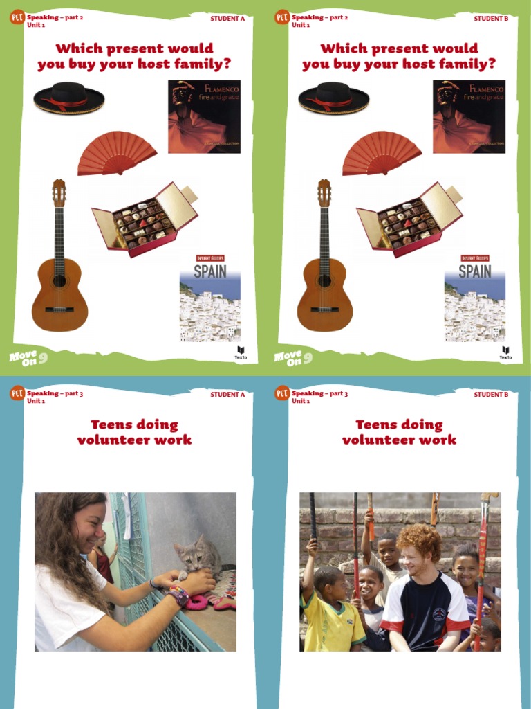 PET - Speaking Cards | PDF | London | Wellness