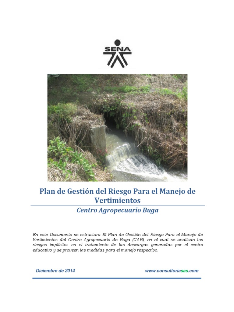 PLAN DE GESTION DEL RIEGO VERTIMIENTOSPGRMV - Sena - Buga PDF | PDF ...