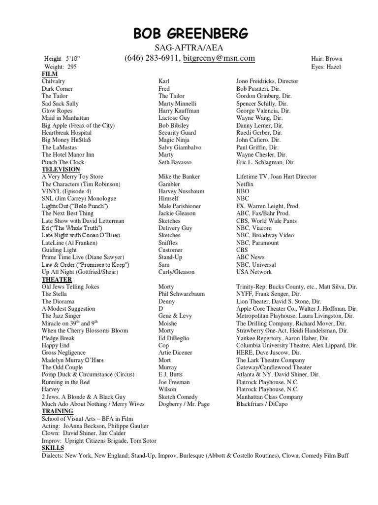 Bobs Resume 2-18 | PDF