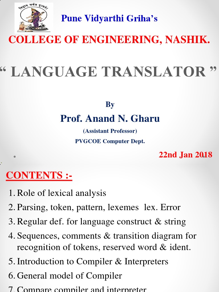Language Translator | PDF | Parsing | Compiler
