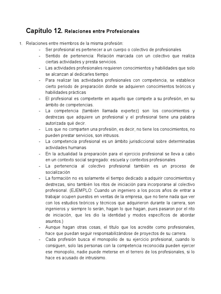 Resumen Cap 12 Por Michel Mizrahi Cohen Del Libro "La Ética General de Las Profesiones" | PDF ...