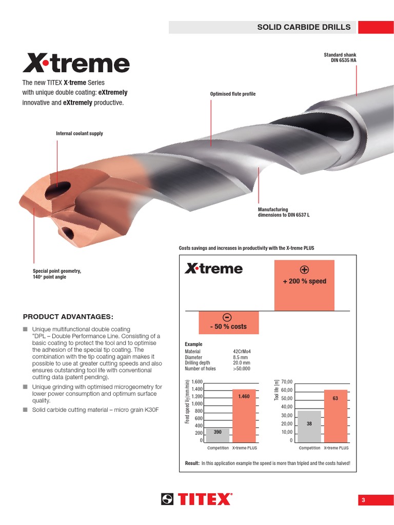 Titex Xtreme en | PDF | Drilling | Machining
