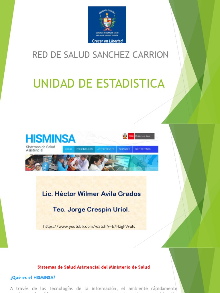 Estadistica His Minsa | Farmacia | Información
