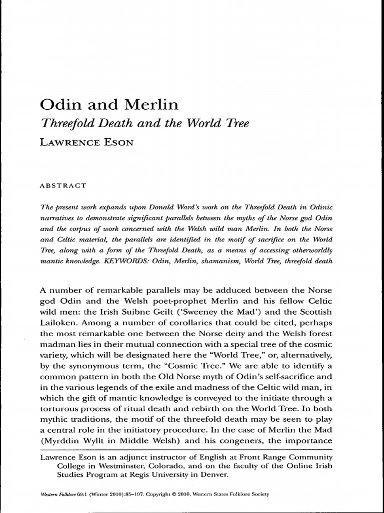 Odin and Merlin | PDF | Odin | Merlin