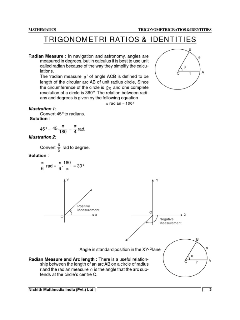 02 TRI Theory | PDF | Trigonometric Functions | Sine