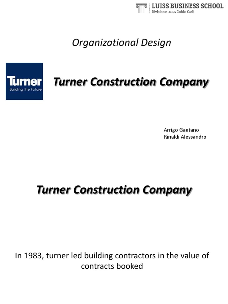 Turner Construction | PDF | General Contractor | Construction Management