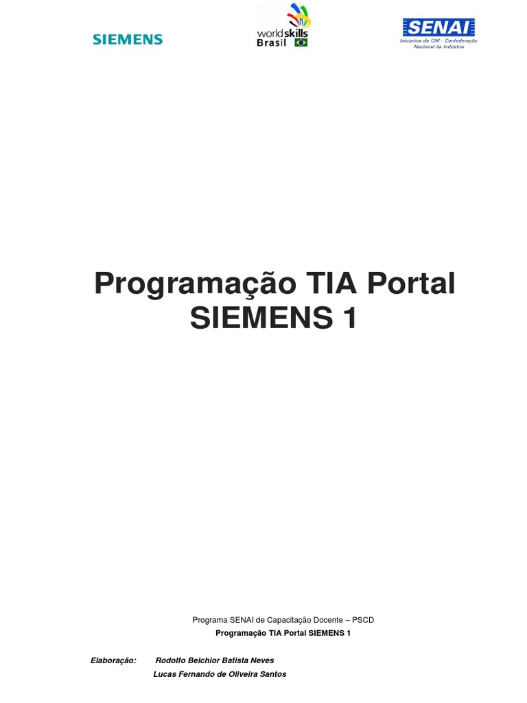 Apostila Curso TIA Portal | PDF | Controlador lógico programável | Protocolos da internet