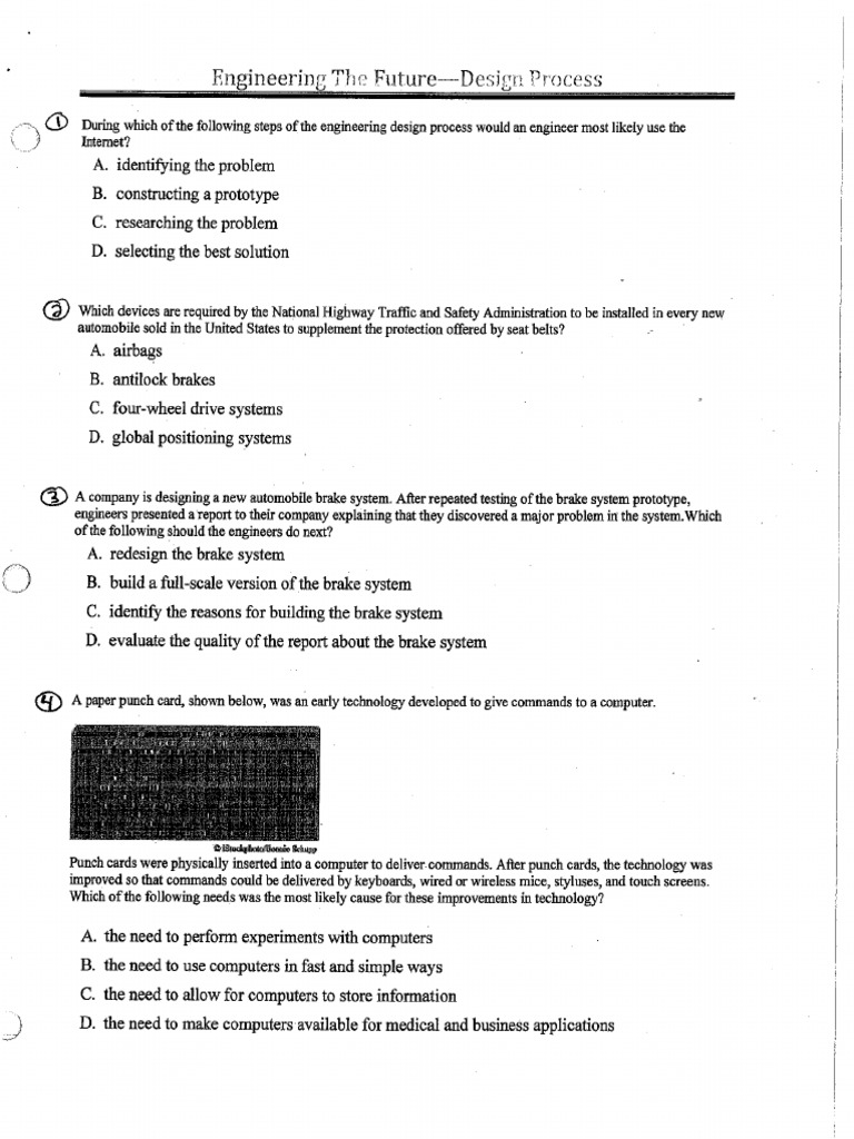 Design Process Quiz #1 | PDF