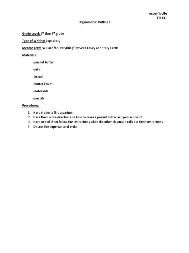 Organization Outline 1 | PDF