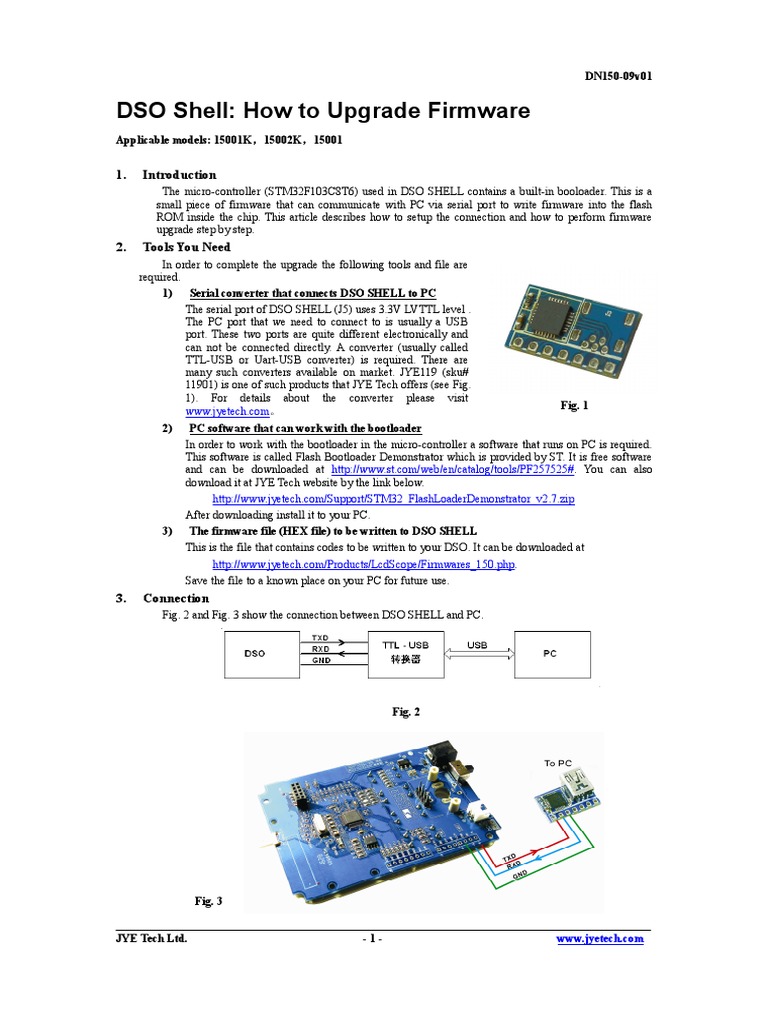 DSO Shell Firmware Upgrade Guide | PDF | Personal Computers | Booting
