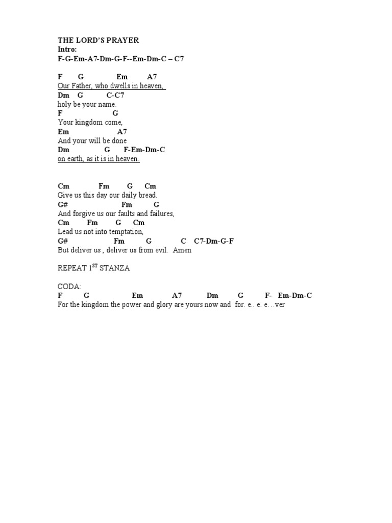 The Lord's Prayer - Our Father | PDF | Lord's Prayer | Religious ...