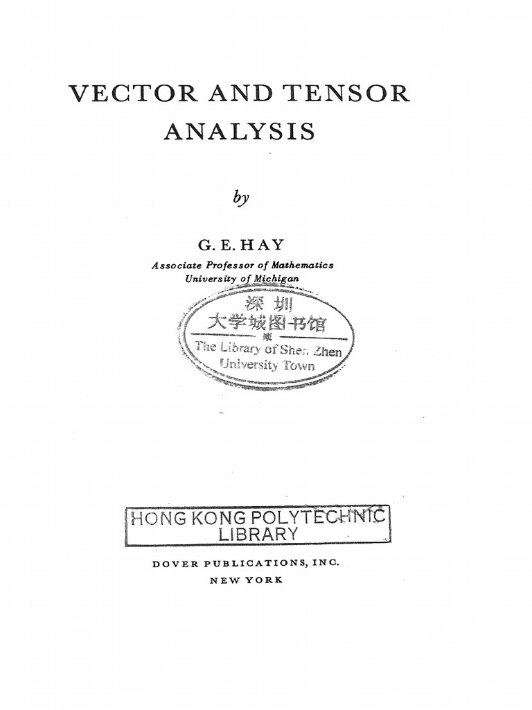 Vector & Tensor Analysis - Hay-DoverPublications PDF | Download Free ... Vector & Tensor Analysis - Hay-DoverPublications PDF | Download Free ...