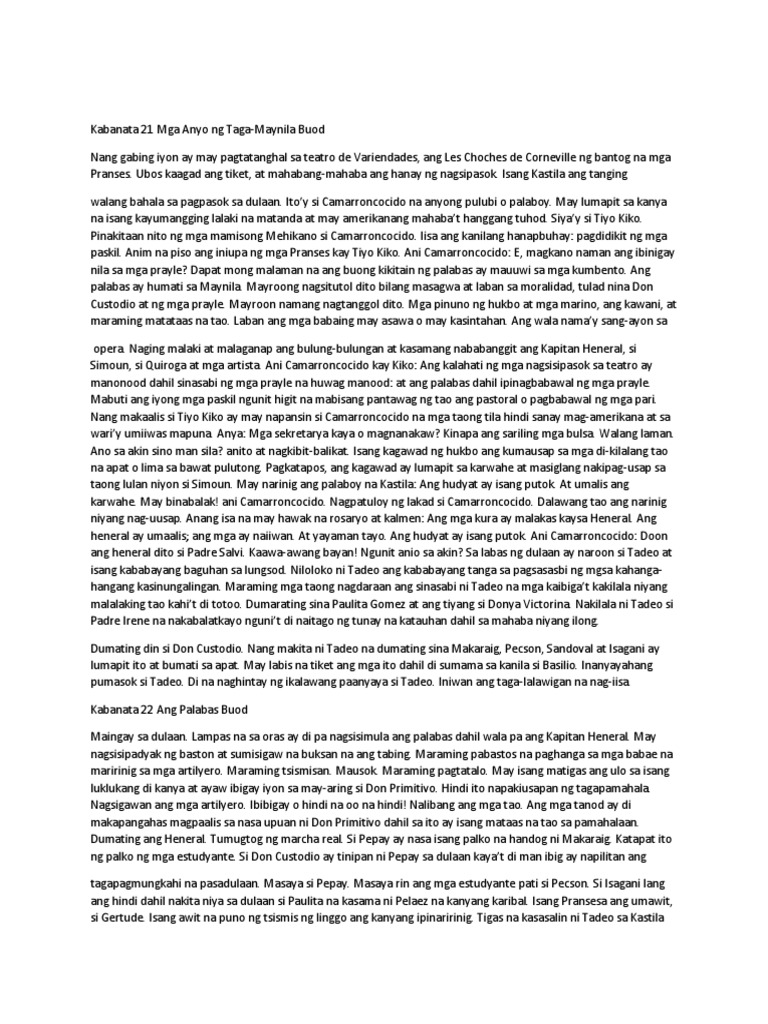 Kabanata 21 Mga Anyo NG Taga | PDF