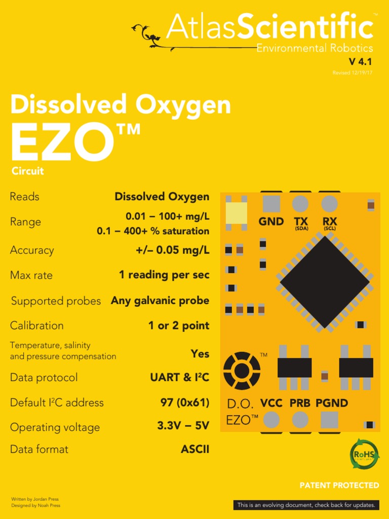 DO EZO Datasheet | PDF | Oxygen | Anode