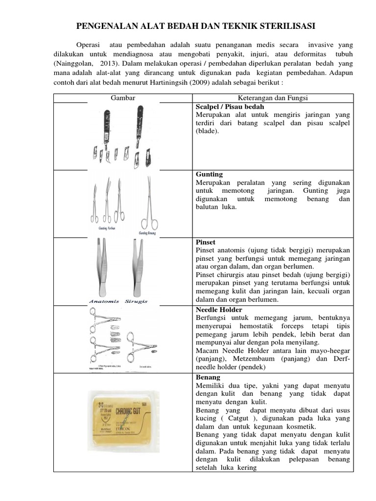 Pengenalan Alat Bedah | PDF