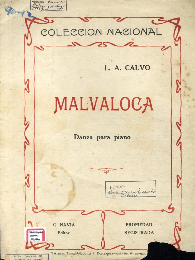 Malvaloca Piano | PDF