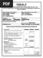 Form 16 Excel | PDF | Tax Refund | Public Finance