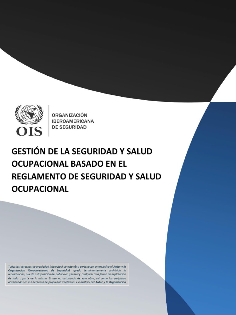 Gestión de La Seguridad y Salud Ocupacional Basado en El Reglamento de Seguridad y Salud ...