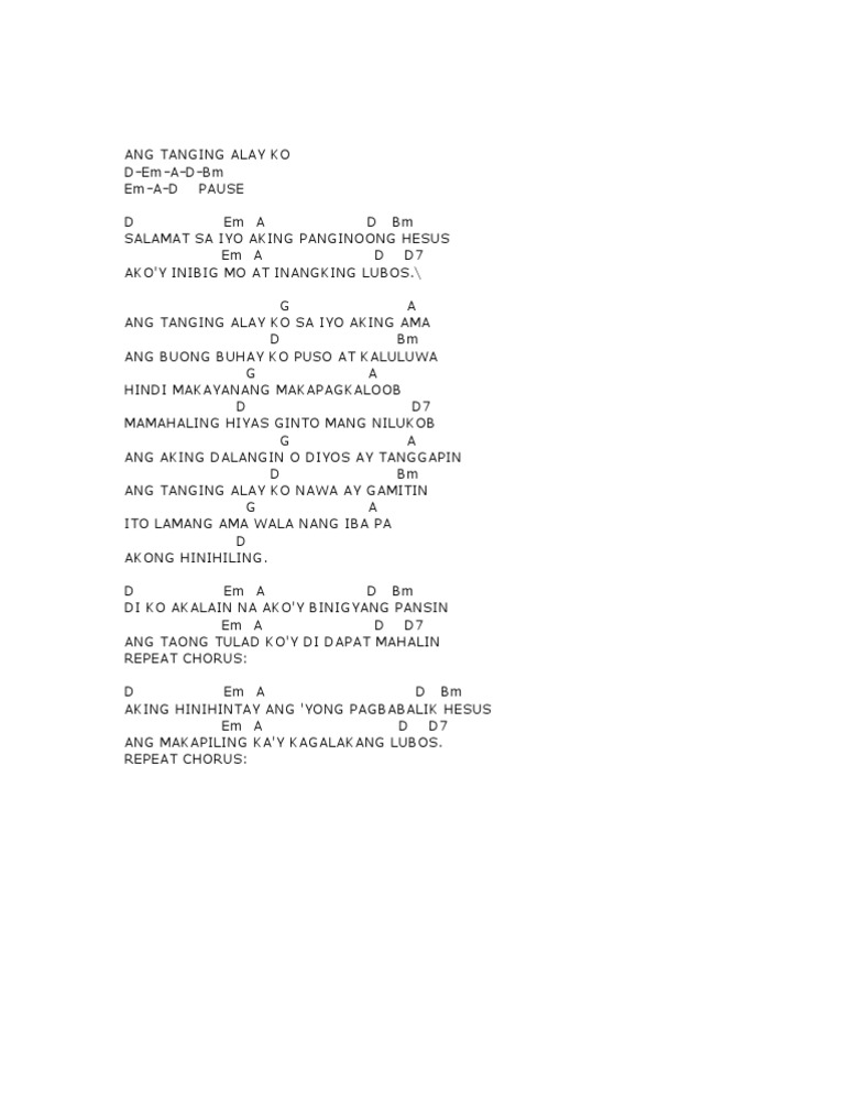 Ang Tanging Alay Ko | PDF