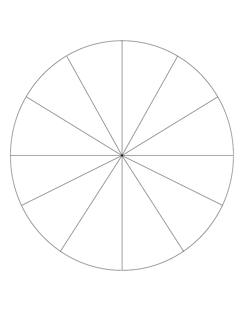 Rueda de La Vida Formato en Blanco