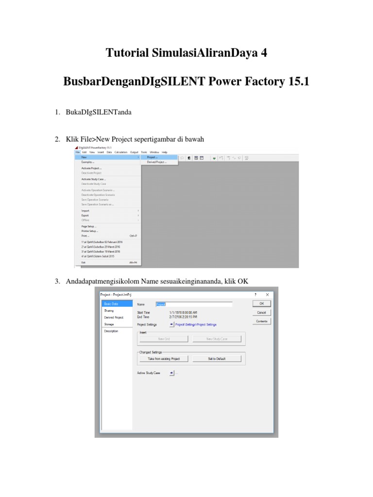 Tutorial Simulasi Aliran Daya 4 Busbar Dengan DIgSILENT Power Factory ...