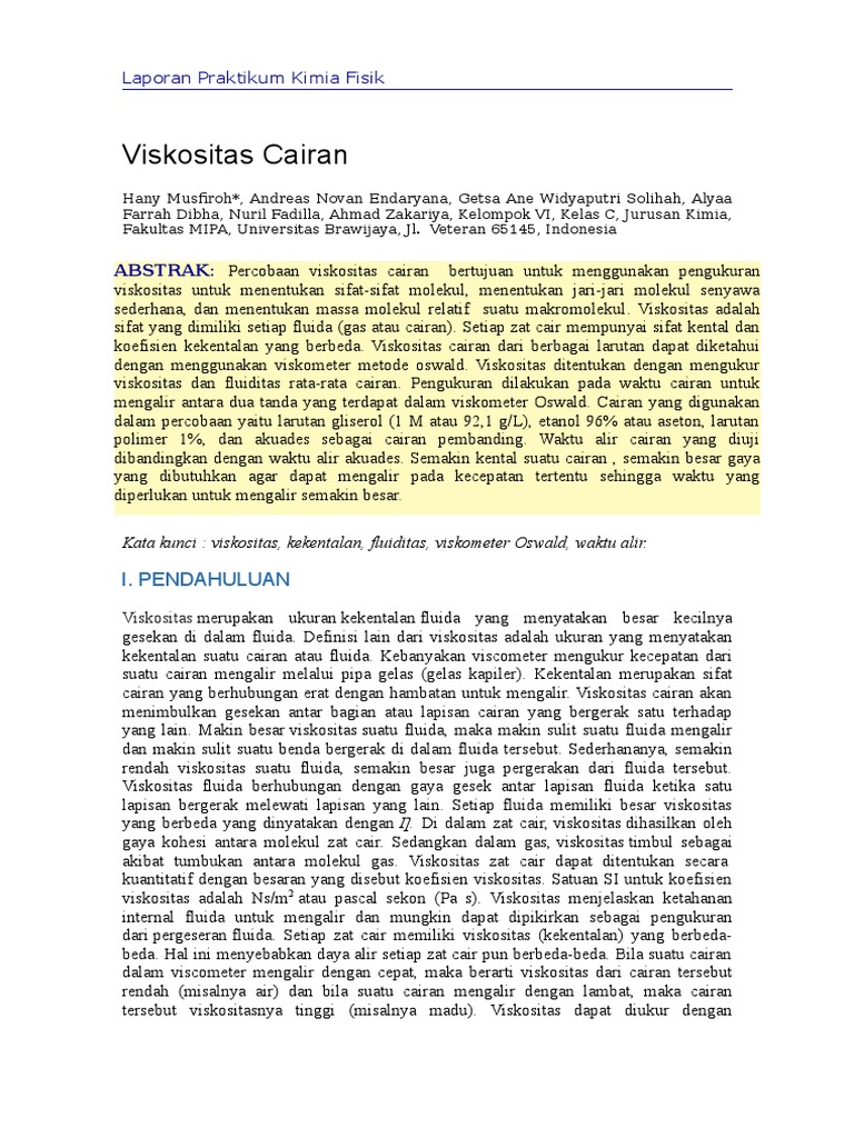 Laporan Kimfis 4 | PDF