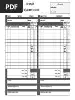 Printable Soccer Score Sheet Template | PDF