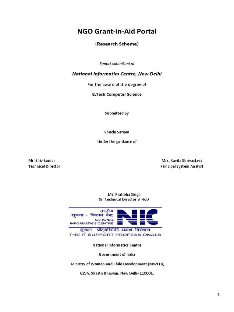 Report NIC | PDF | Object (Computer Science) | Object Oriented Programming