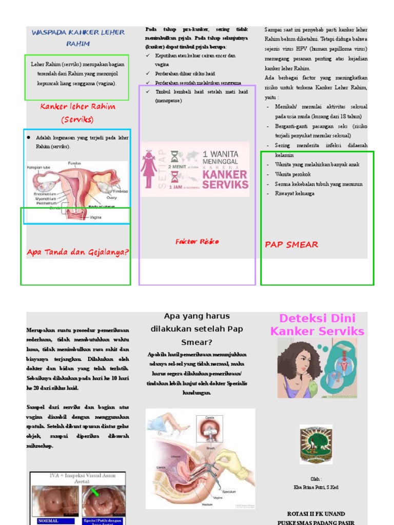 Leaflet Kanker Serviks | PDF