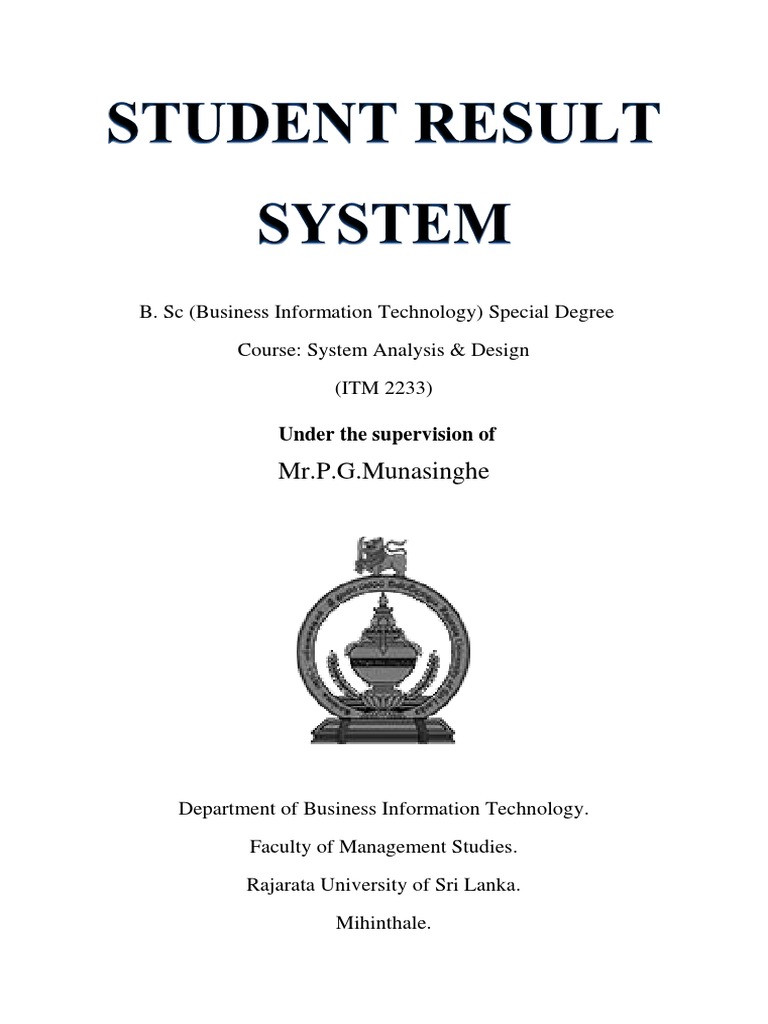Student Result System | PDF | Net Beans | Applications & Software