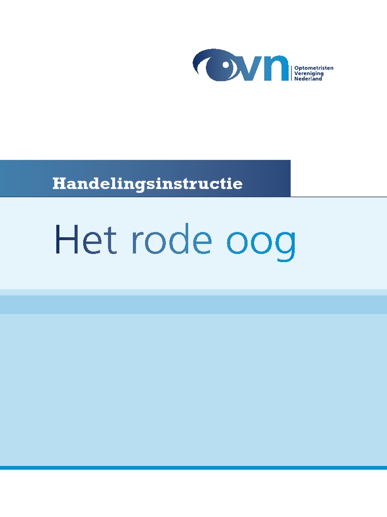OVN Handelingsinstructie Het Rode Oog (Sept 2015) | PDF
