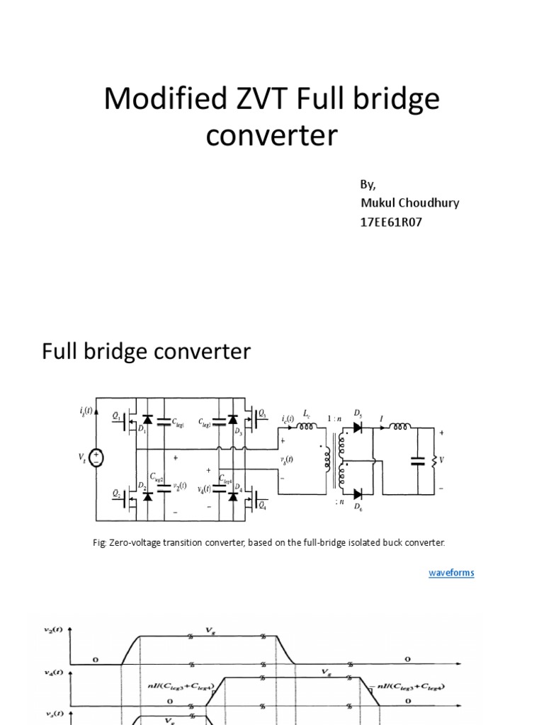 Full Bridge Phase Shift Converter | PDF | Electrical Engineering | Electromagnetism