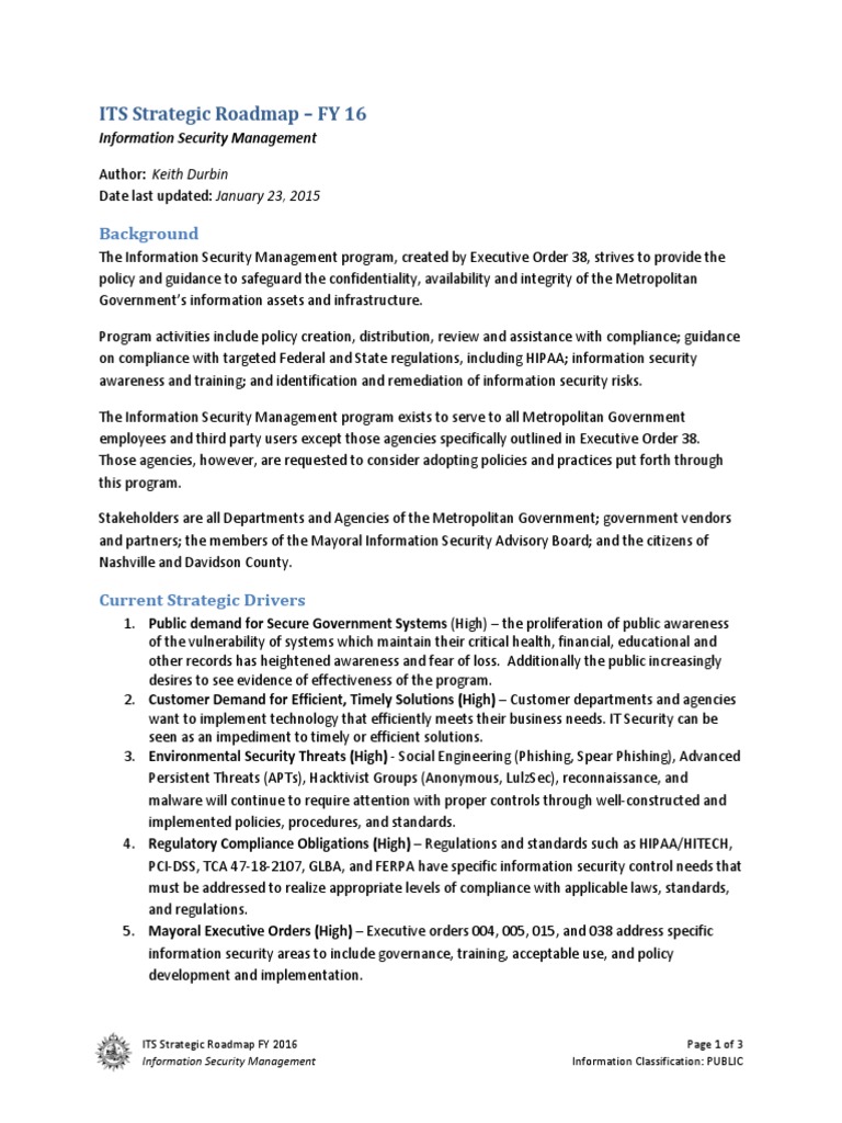 Information Security Management Pdf Information Security Regulatory Compliance