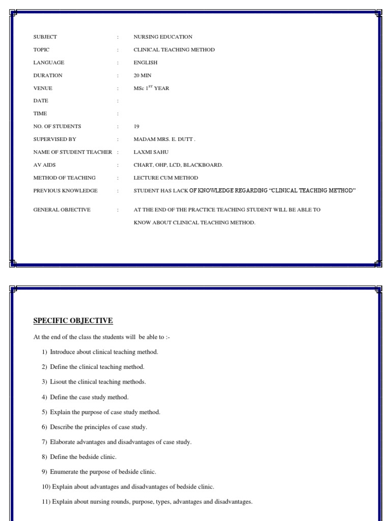 Nursing Education | PDF | Lecture | Nursing